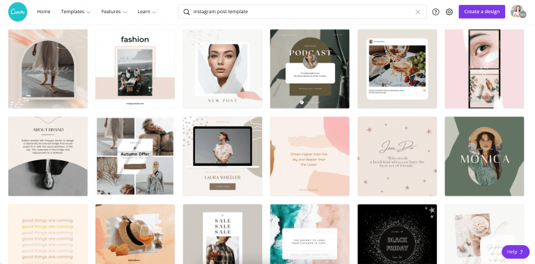 Canva Instagram Post Templates - Katie Harp Creative