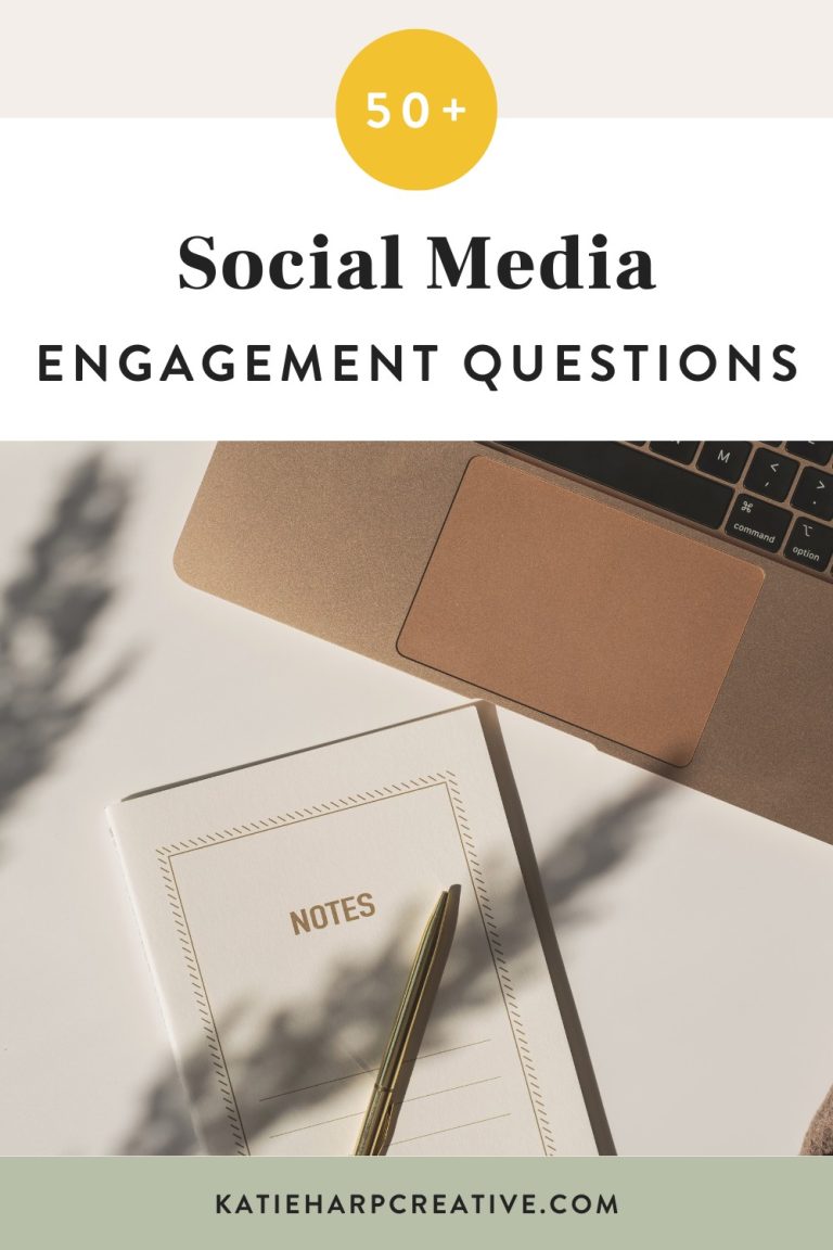 50+ Social Media Engagement Questions - Katie Harp Creative